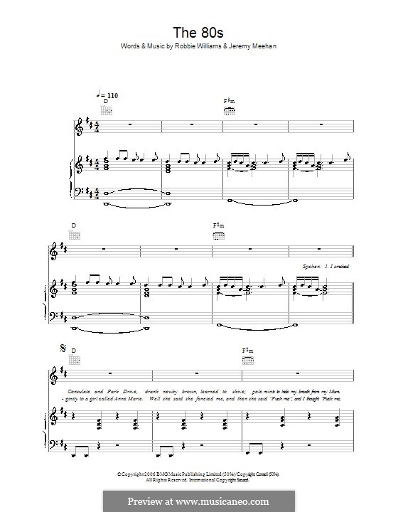 The 80s von J. Meehan - Noten auf MusicaNeo