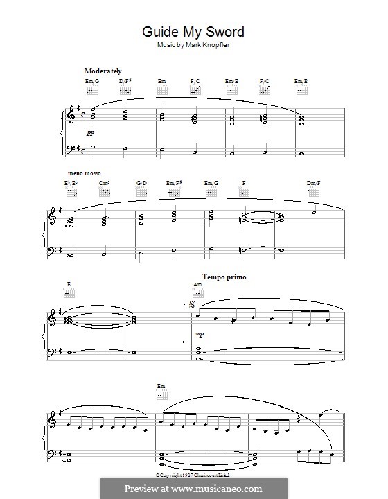 Guide My Sword (The Princess Bride) von M. Knopfler - Noten auf MusicaNeo
