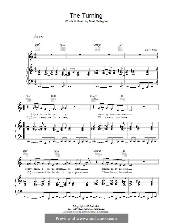 The Turning (Oasis) von N. Gallagher - Noten auf MusicaNeo The Turning (Oasis) von N. Gallagher - Noten auf MusicaNeo