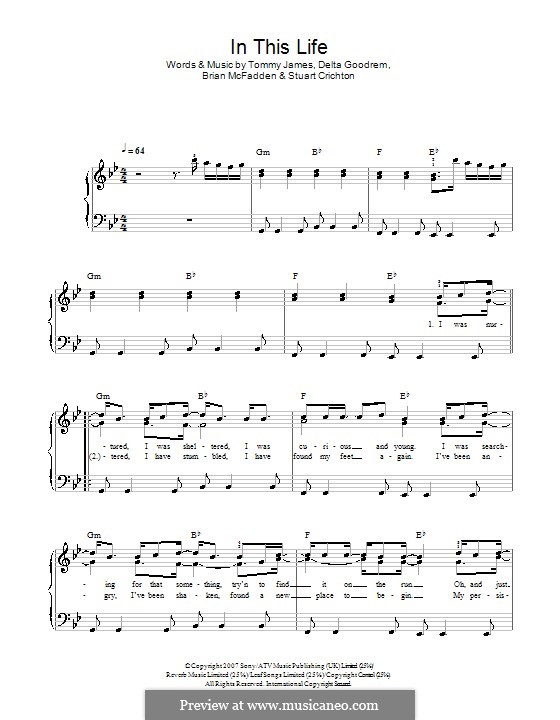 In This Life von B. McFadden, D. Goodrem, S. Crichton, T.L. James auf ...