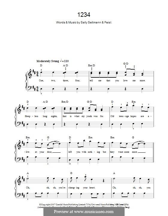 1234 von L. Feist, S. Seltmann - Noten auf MusicaNeo