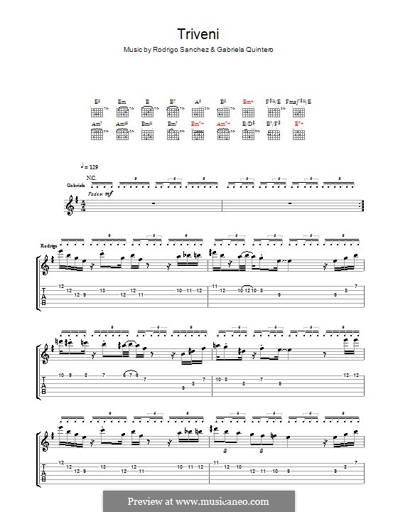 Triveni von G. Quintero, R. Sánchez - Noten auf MusicaNeo