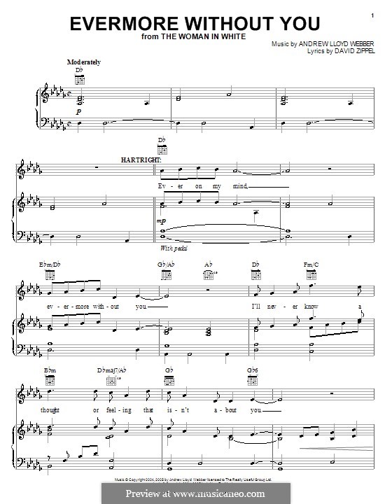 Evermore without You (The Woman in White) von A.L. Webber auf MusicaNeo
