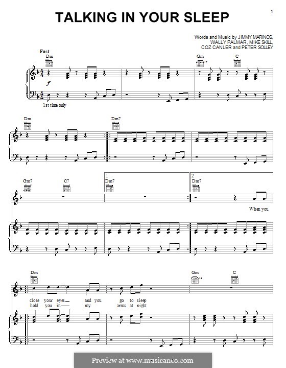 Talking in Your Sleep (The Romantics) von C. Canler, J. Marinos, M ...