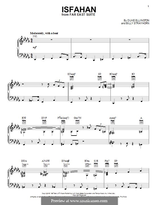 Isfahan von B. Strayhorn, D. Ellington - Noten auf MusicaNeo