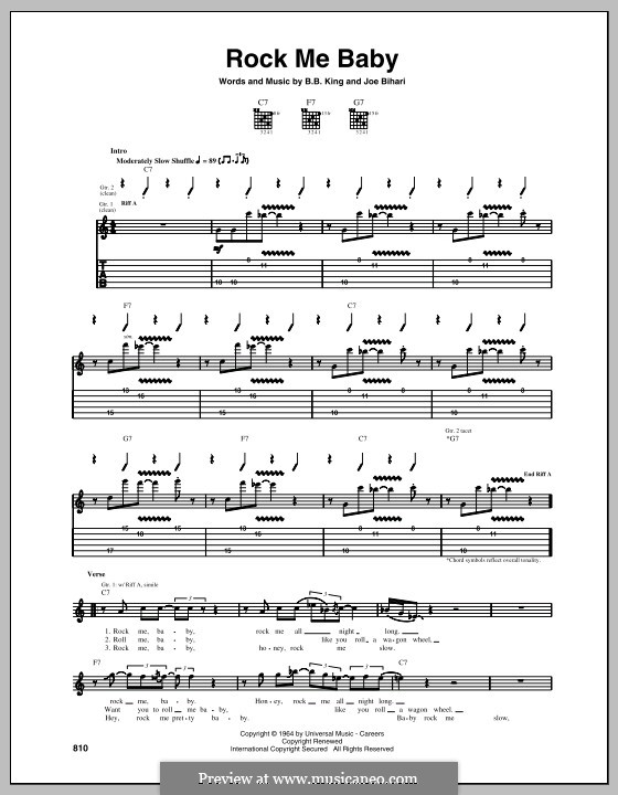 Rock Me Baby von J. Bihari - Noten auf MusicaNeo