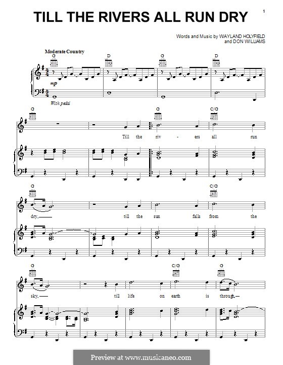 Till the Rivers All Run Dry (Don Williams) von W. Holyfield auf MusicaNeo
