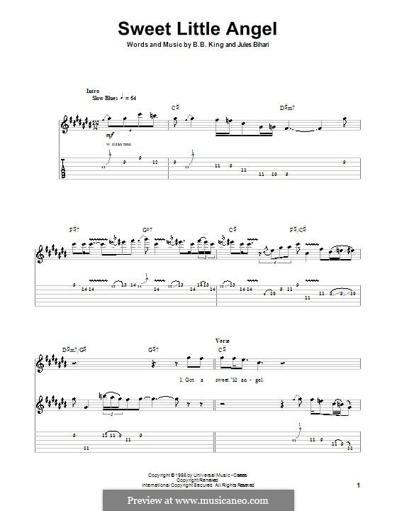 Sweet Little Angel von J. Bihari - Noten auf MusicaNeo