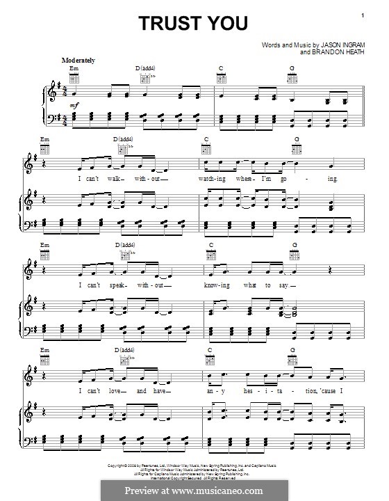 Trust You von J.D. Ingram - Noten auf MusicaNeo