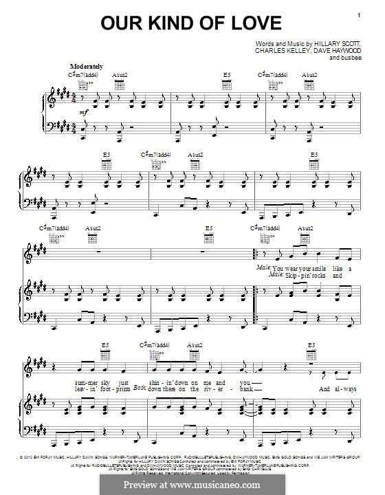 Our Kind of Love (Lady Antebellum) von Busbee, C. Kelley, D. Haywood, H ...