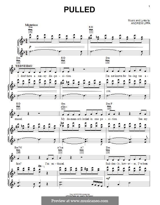 Pulled (from The Addams Family) von A. Lippa - Noten auf MusicaNeo
