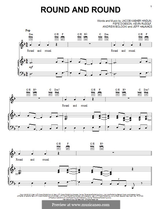 Round and Round (Selena Gomez & The Scene) von A. Bolooki, F. Dobson, J ...