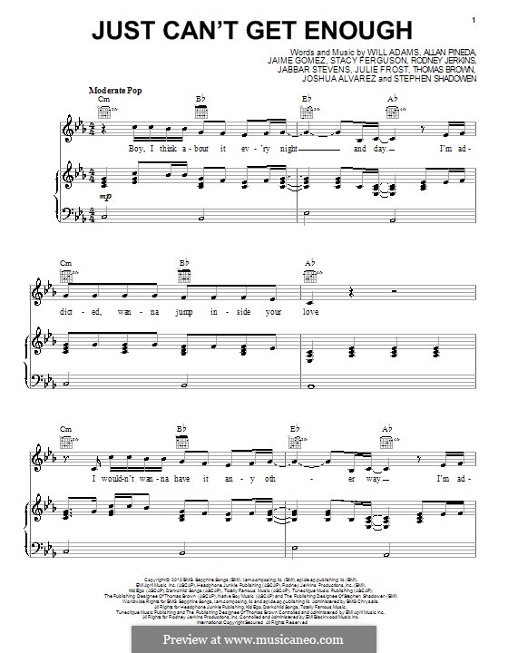 Just Can't Get Enough (The Black Eyed Peas) von apl.de.ap, J. Gomez, J ...