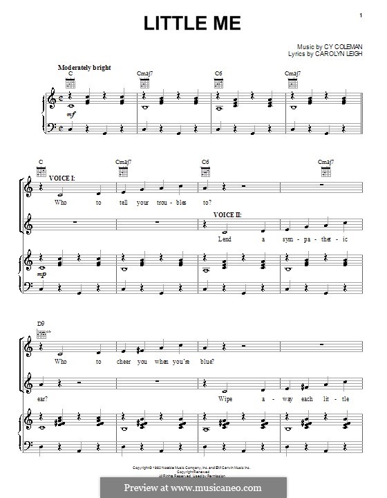 Little Me von C. Coleman - Noten auf MusicaNeo