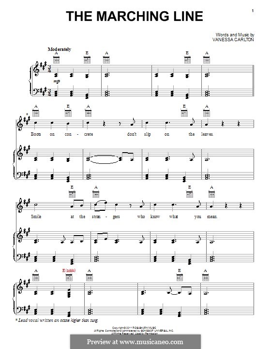 The Marching Line von V. Carlton - Noten auf MusicaNeo