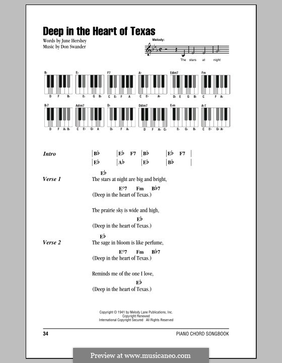 Deep in the Heart of Texas (Alvino Rey & His Orchestra) von D. Swander ...