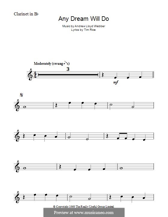 Any Dream Will Do (Joseph and The Amazing Technicolor Dreamcoat) von A ...