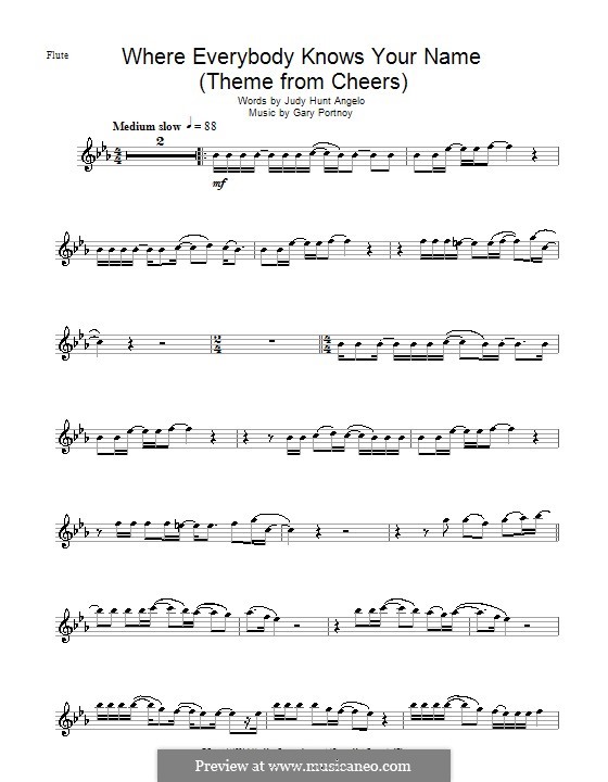 Where Everybody Knows Your Name (theme from Cheers) von G. Portnoy, J.H ...