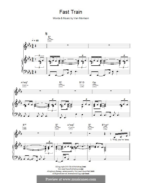 Fast Train von V. Morrison - Noten auf MusicaNeo