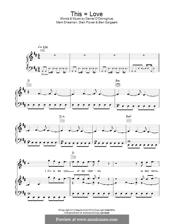 This = Love (The Script) von B. Sargeant, D. O'Donoghue, G. Power, M ...