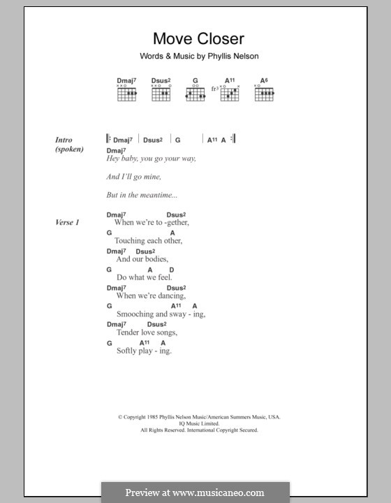Move Closer (Tom Jones) von P. Nelson - Noten auf MusicaNeo Move Closer (Tom Jones) von P. Nelson - Noten auf MusicaNeo