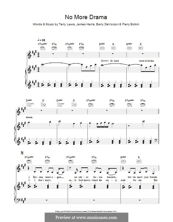 No More Drama von B. DeVorzon, J. Harris, P. Botkin Jr., T. Lewis auf ...