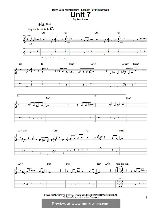 Unit 7 von S. Jones - Noten auf MusicaNeo