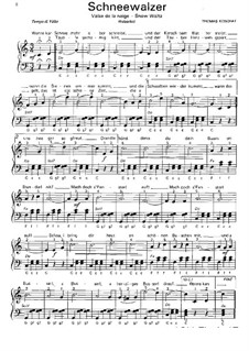 Schneewalzer Noten Und Text