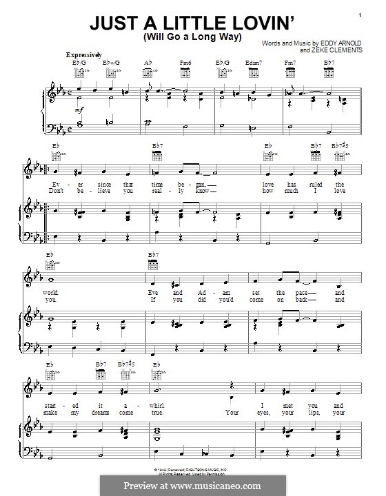 Just A Little Lovin Will Go A Long Way Von E Arnold Auf MusicaNeo just-a-little-lovin-will-go-a-long-way-von-e-arnold-auf-musicaneo