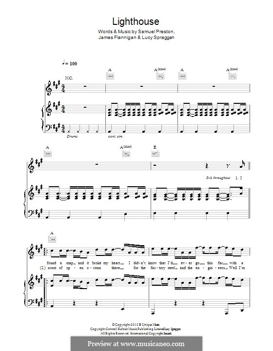Lighthouse von S. Preston, J. Flannigan, L. Spraggan - Noten auf MusicaNeo