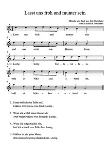 Lasst uns froh und munter sein von folklore - Gratis-Download von MusicaNeo