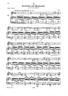 Gretchen am Spinnrade, D.118 Op.2 von F. Schubert - Noten auf MusicaNeo