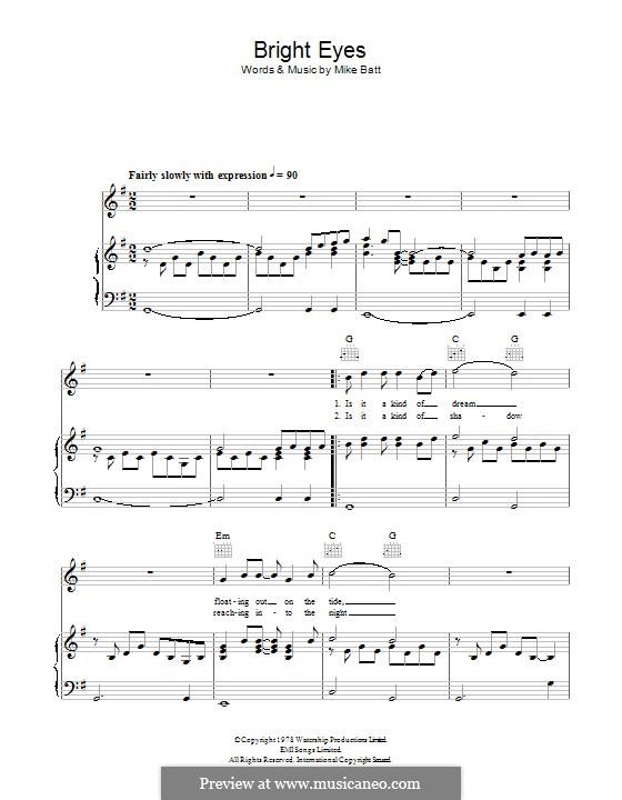 Bright Eyes von M. Batt - Noten auf MusicaNeo