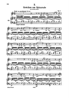 Gretchen am Spinnrade, D.118 Op.2 von F. Schubert - Noten auf MusicaNeo