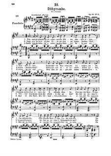 Dithyrambe, D.801 Op.60 No.2 von F. Schubert - Noten auf MusicaNeo