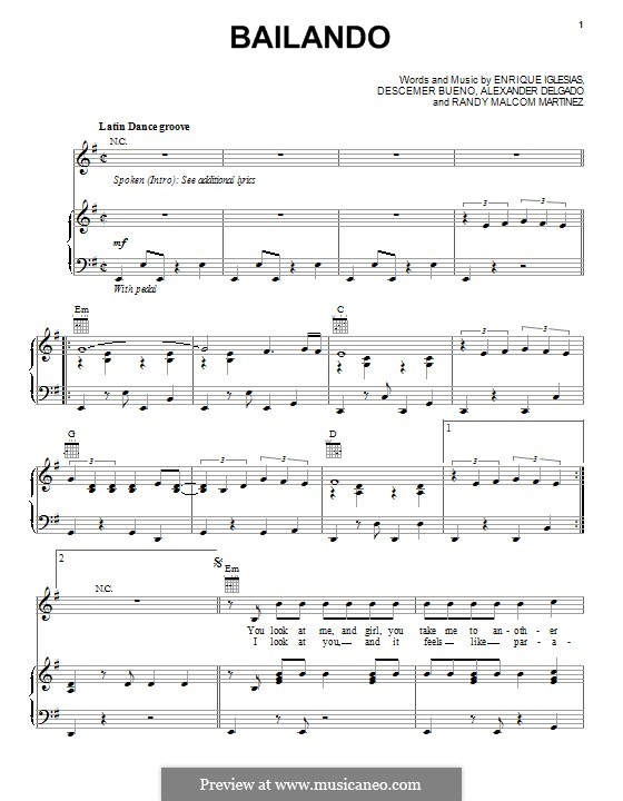 Bailando (feat. Descemer Bueno & Gente de Zona) von E. Iglesias, D ...