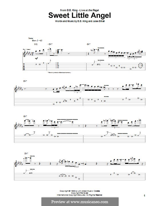 Sweet Little Angel von J. Bihari - Noten auf MusicaNeo