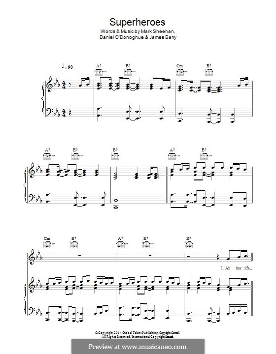 Superheroes (The Script) von D. O'Donoghue, M. Sheehan, J. Barry auf ...