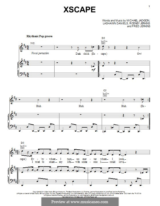 Xscape von F. Jerkins III, L. Daniels, M. Jackson, R. Jerkins auf MusicaNeo