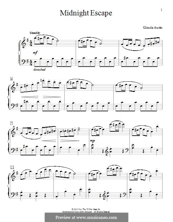 Midnight Escape von G. Austin - Noten auf MusicaNeo