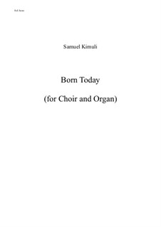Born Today von S. Kimuli - Noten auf MusicaNeo