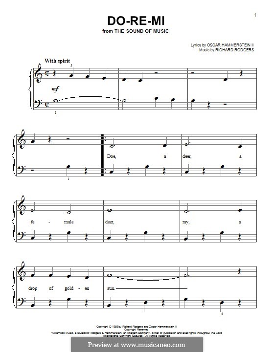 Do-Re-Mi (from The Sound of Music) von R. Rodgers - Noten auf MusicaNeo
