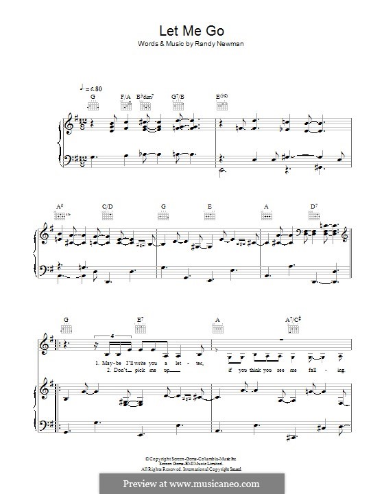 Let Me Go von R. Newman - Noten auf MusicaNeo