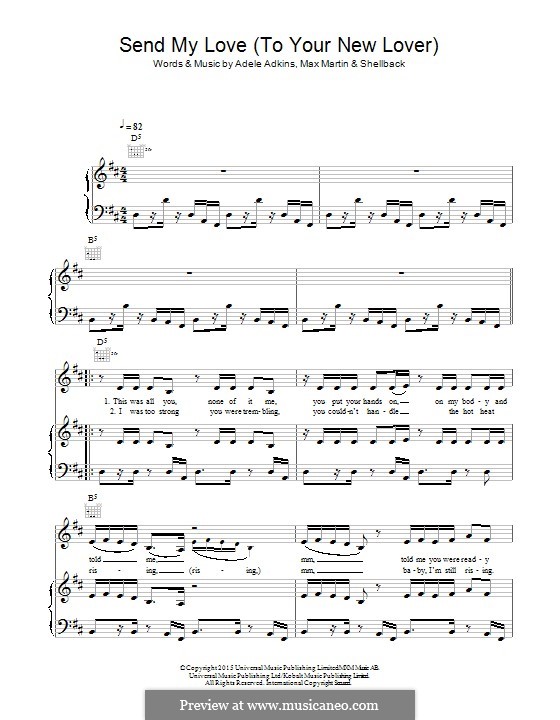 Send My Love (To Your New Lover) von Shellback, Adele, Max Martin auf ...