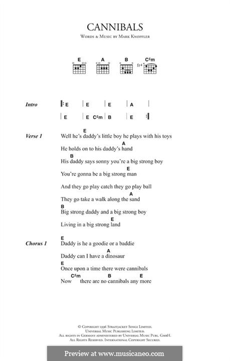 Cannibals von M. Knopfler - Noten auf MusicaNeo