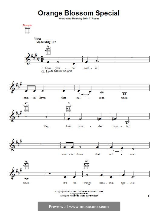 Orange Blossom Special von E.T. Rouse - Noten auf MusicaNeo