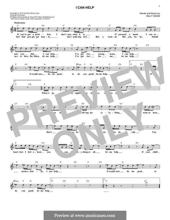I Can Help von B. Swan - Noten auf MusicaNeo