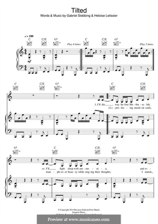 Tilted (Christine & The Queens) von G. Stebbing, H. Letissier auf MusicaNeo