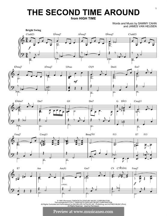 The Second Time Around (Frank Sinatra) von J.V. Heusen auf MusicaNeo