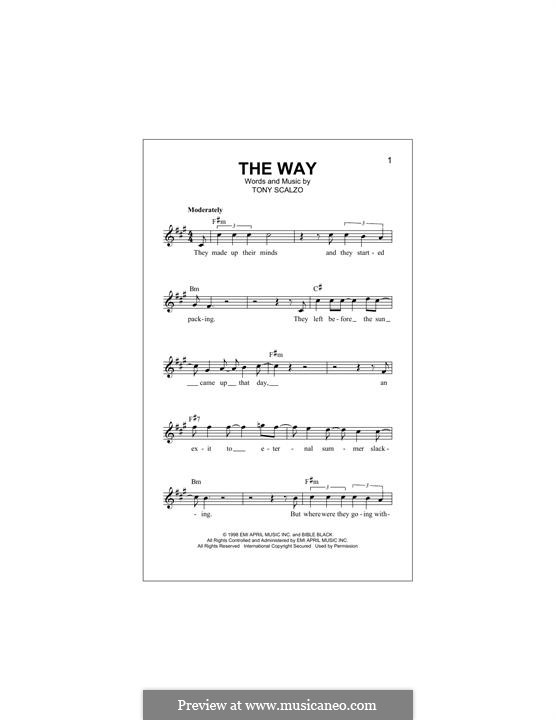 The Way (Fastball) von T. Scalzo - Noten auf MusicaNeo